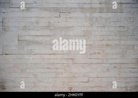 Formwork raw concrete wall with wood impression Stock Photo - Alamy