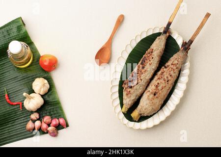 Sate Bandeng: Traditional Cuisine from Banten, Indonesia. Sate Bandeng ...