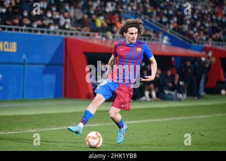 BARCELONA - JAN 29: Fabio Blanco in action during the Primera RFEF ...