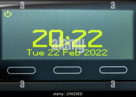 'Twosday' - February 22nd 2022 a palindrome date 22/02/2022 Stock Photo ...