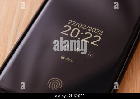 'Twosday' - February 22nd 2022 a palindrome date 22/02/2022 Stock Photo ...