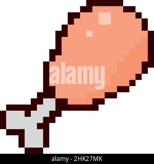 pixel art of chicken farm food Stock Vector Image & Art - Alamy