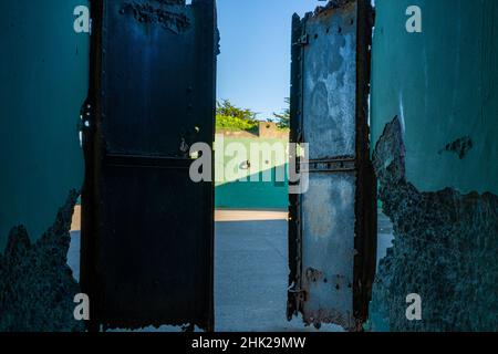 Rusted Heavy Iron Doors Stock Photo - Alamy