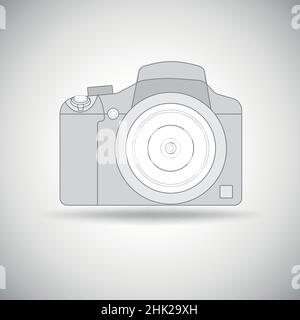 DSLR Camera Outline Stock Vector Image & Art - Alamy