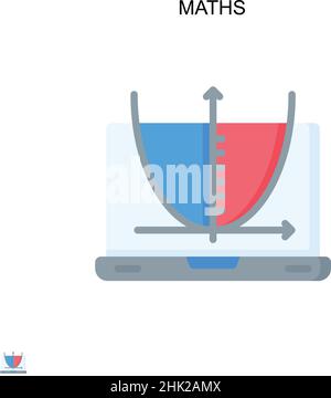 the equation of the math problem icon vector outline illustration Stock ...