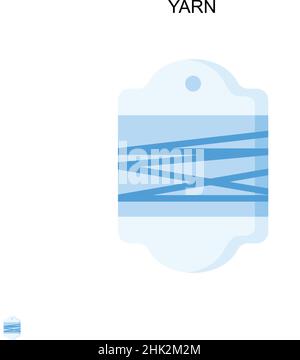 Textile thread, thread wool icon. Simple element illustration natural ...