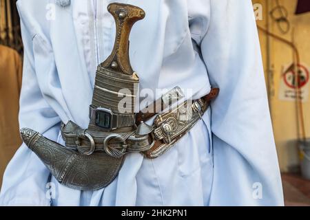 Oman Sinaw The Khanjar is a traditional Omani dagger Stock Photo - Alamy