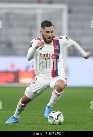 Rayan Cherki of Lyon during the French championship Ligue 1 football match between Olympique de ...