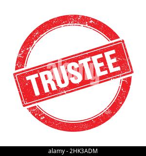 TRUSTEE text on red grungy rectangle stamp sign Stock Photo - Alamy