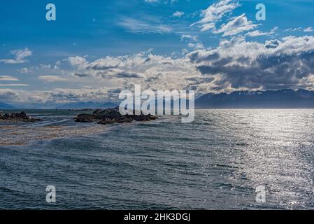 Amazing view of the Beagle Channel, Ushuaia, Tierra del Fuego ...