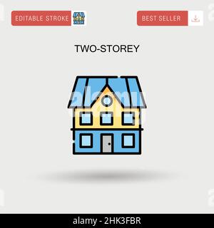 Architecture design for two storey building Stock Vector Image & Art ...