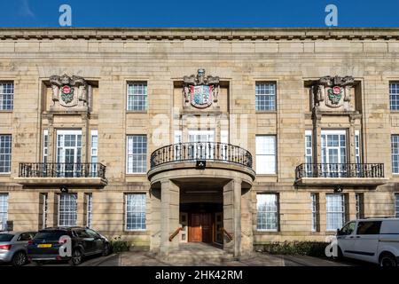 Bury Town Hall, Bury, Lancashire Stock Photo - Alamy