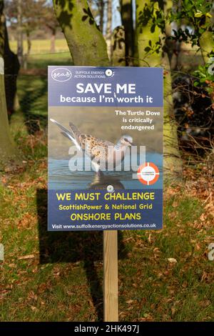 Campaign poster opposing Scottish Power and National Grid onshore ...
