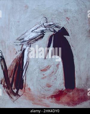 Painting by French contemporary artist Gerard Garouste, 1980s Stock ...