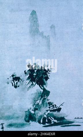 Landscape by Sesshu Toyo Stock Photo - Alamy