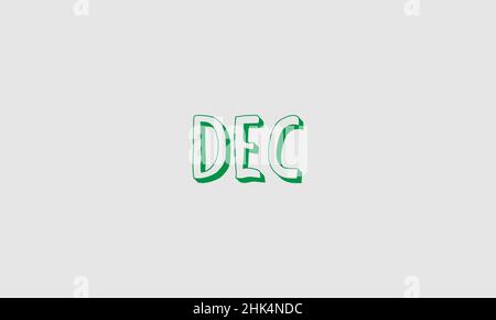 Word DEC in letters - Initial vector design - Premium Icon, Logo vector ...