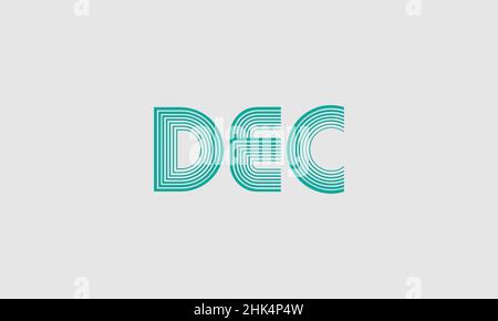 Word DEC in letters - Initial vector design - Premium Icon, Logo vector ...