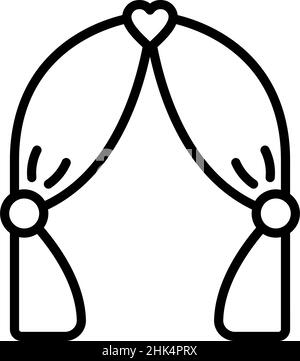 Marriage arch, illustration, vector on a white background Stock Vector ...