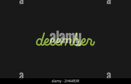 Word DECEMBER in letters - Initial vector design - Premium Icon, Logo ...