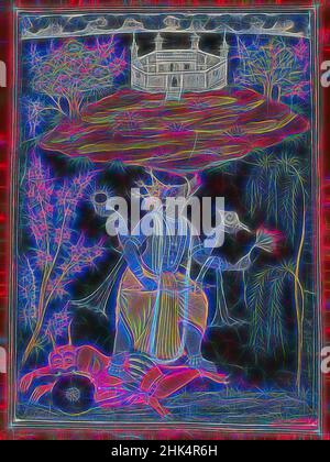 Art inspired by Varaha Rescuing the Earth, page from an illustrated ...