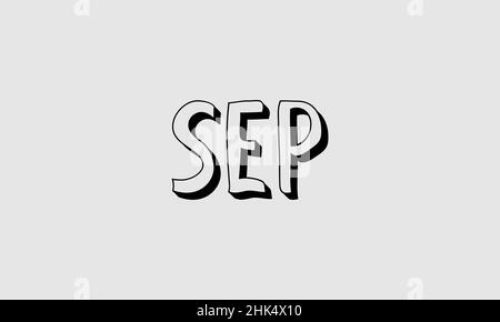 Word SEP in letters - Initial vector design - Premium Icon, Logo vector ...