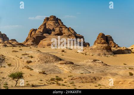Sandstone scenery, Al Ula, Kingdom of Saudi Arabia, Middle East Stock ...