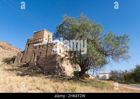 Typical fortified houses, Abha region, Kingdom of Saudi Arabia, Middle ...