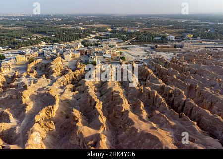 Aerial of the Al Ahsa (Al Hasa) Oasis, UNESCO World Heritage Site ...