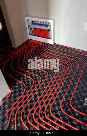 Heating control panel, installing underfloor heating in a dutch house ...