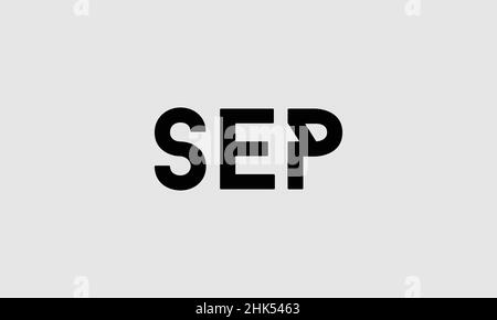 Word SEP in letters - Initial vector design - Premium Icon, Logo vector ...
