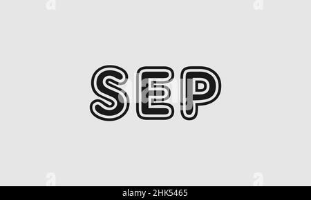 Word SEP in letters - Initial vector design - Premium Icon, Logo vector ...