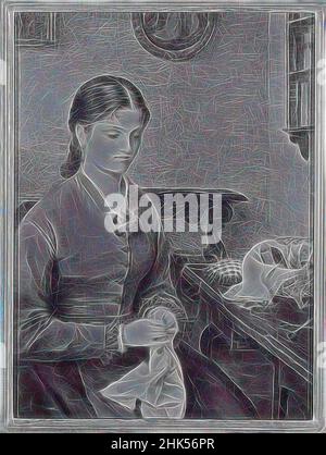 Art inspired by Woman Sewing, Paolina Pistolesi, Esther Frances ...