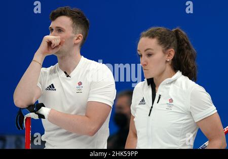 Great Britain's Jennifer Dodds and Bruce Mouat during the Curling Mixed ...