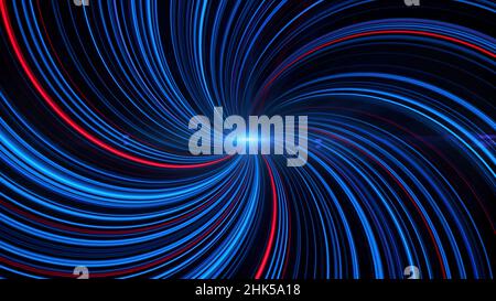 Colorful twisted shapes in rotating motion, seamless loop. Animation ...