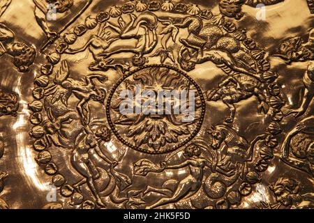 London. England. British Museum. The Mildenhall Great Dish, aka Neptune ...
