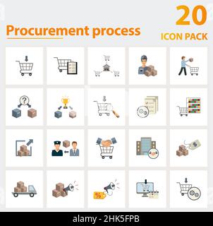 Requisition flat icon. Simple sign from procurement process collection. Creative Requisition ...