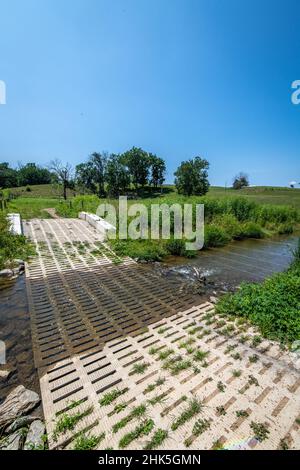 Cattle concrete stream crossing Stock Photo - Alamy