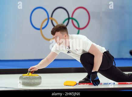 Great Britain's Bruce Mouat during the Curling Mixed Doubles Round ...