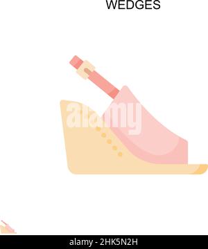 Wedges Simple vector icon. Illustration symbol design template for web ...