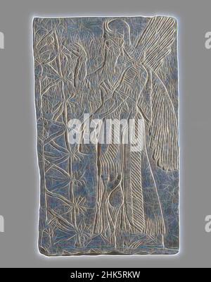 Mesopotamian art. Neo-Assyrian. Relief panels depicting two protective ...