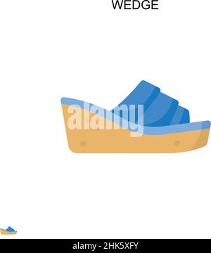 Wedge Simple vector icon. Illustration symbol design template for web ...