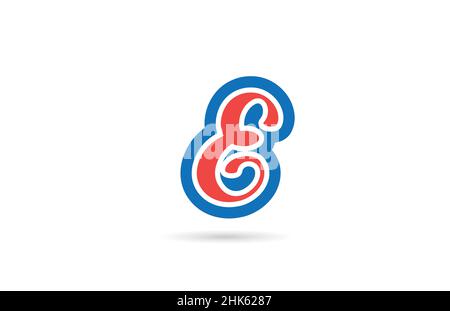 red blue handwritten Z alphabet letter logo icon design. Creative ...