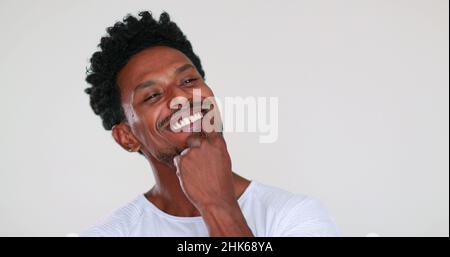 Person acting arrogant and superior, African American portrait ...
