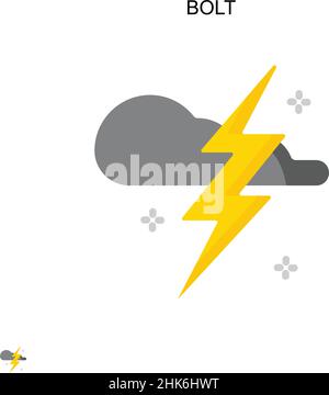 Bolt icon Vector Illustration design Logo template Stock Vector Image ...