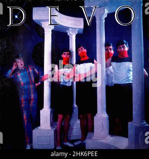 Vintage vinyl record cover - Devo - Total Devo - D - 1988 Stock Photo ...