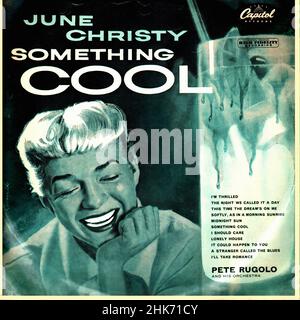 Something Cool - Vintage Vinyl Record Cover Stock Photo - Alamy