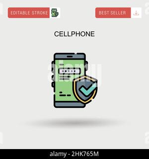 cellphone device isolated icon Stock Vector Image & Art - Alamy