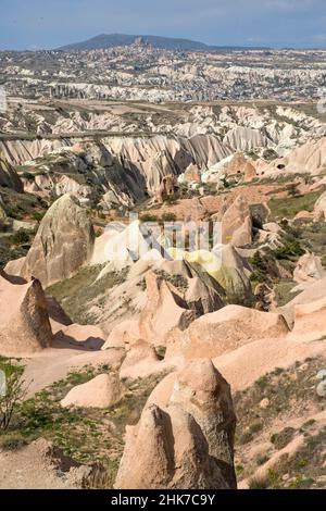 Rock galleries of the Red Gorge, fantastic tuff formations, Cappadocia ...