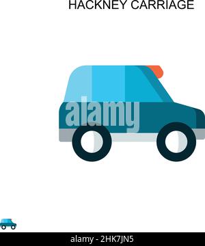 Hackney carriage Simple vector icon Stock Vector Image & Art - Alamy