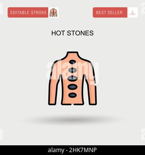 Hot Stone Massage. Therapy and treatment by professional therapist in ...